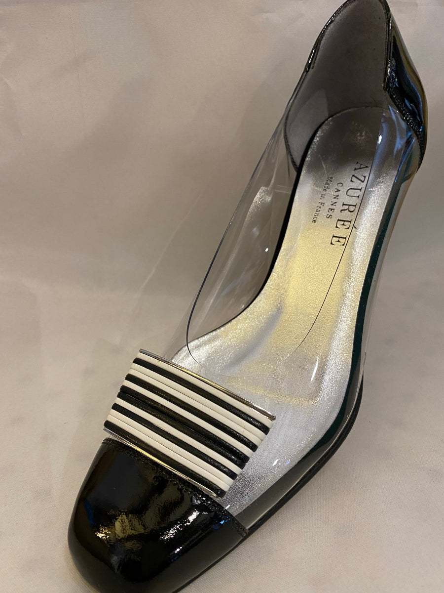 AZ094 Azuree ladies crystal vinyl shoe – Lady Elegance & Chaps