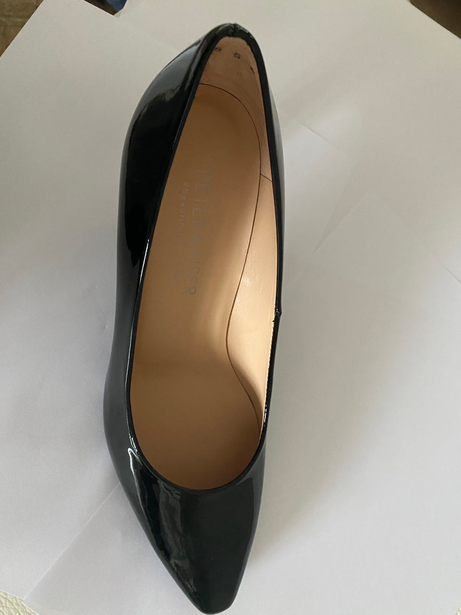 PK08 Peter Kaiser black patent leather shoe – Lady Elegance & Chaps